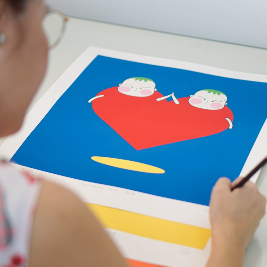 OUR TOMATO HEART - SCREEN PRINT - TRENDY GALLERY